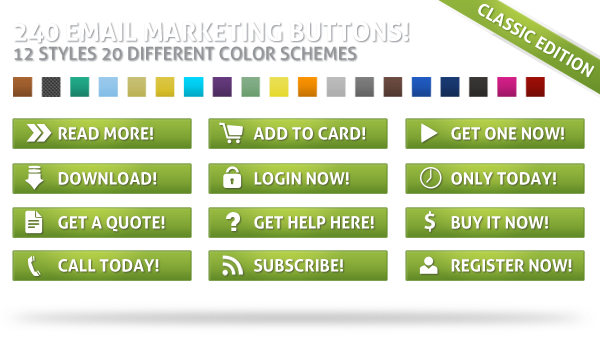 Custom Email Marketing Buttons Collection Package – PremiumSlides